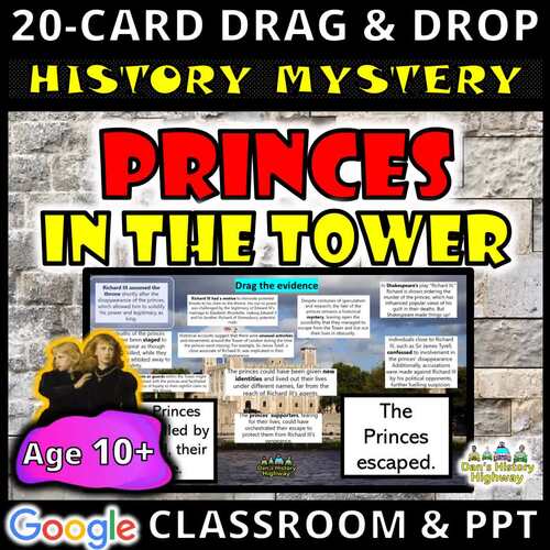 The Princes in the Tower - Medieval/War of the Roses History - Grades 5-8