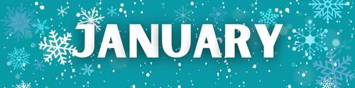 Animated Google Classroom Banners Monthly Calendar Winter Months of ...