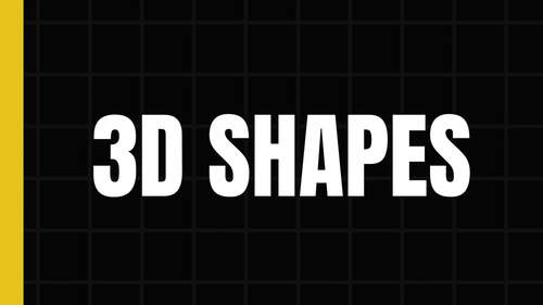 3D Geometric shapes flashcards, printable hunt, no prep! by EDULET Academy