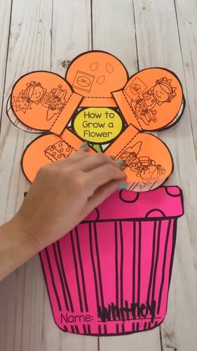 Flower Writing and Craftivity- Includes an Easy Reader! | TpT