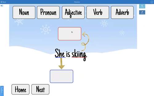 Identifying Parts of Speech Winter Activity: Labeling A Sentence Boom ...
