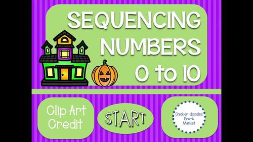 MONSTER NUMBER SEQUENCING 0 TO 30 by Snicker-doodles Pre-k Market