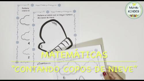 Matemáticas en invierno - Contando copos de nieve | Math + Fine Motor ...