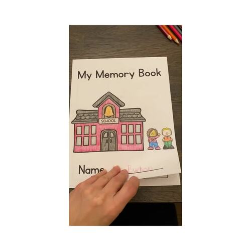 Kindergarten Memory Book by Paint Glue and Pre K Too | TPT