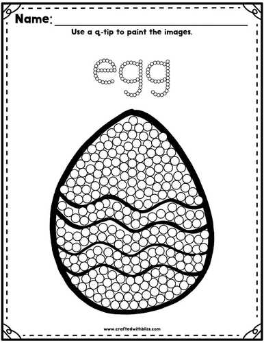 Q-Tip Painting - Easter Fine Motor Activity | Easter Craft | Dot Painting