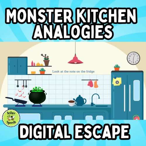 Analogies Digital Breakout Escape Adventure l ELA and Speech Therapy