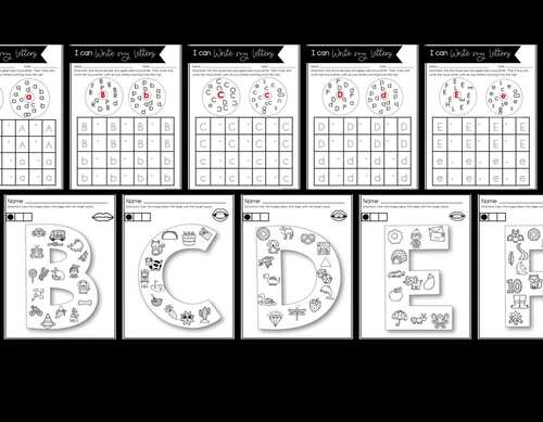 Alphabet ABC Book Template | SOR | Intro to Letters , Sounds, Phonics ...