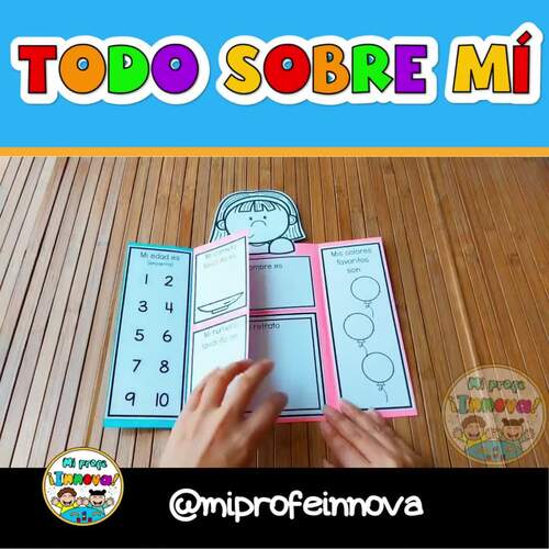 All About Me in Spanish Lapbook - Back to School / Todo sobre mí