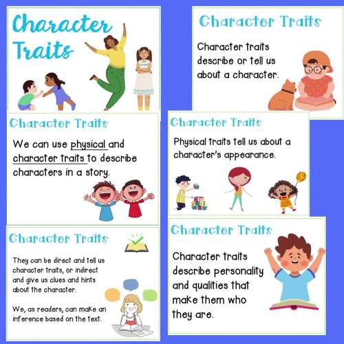 Character Traits Bundle Google Slides Presentation, Graphic Organizers ...