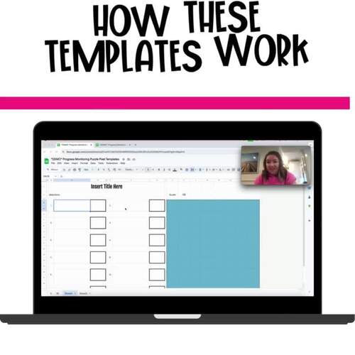Progress Monitoring Original Reveal Puzzle Pixel Art Template Bundle
