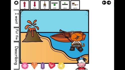Pirate Themed Build a Scene Boom Cards™ by Speechie Adventures | TpT