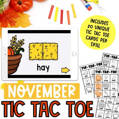 Kindergarten November Activity Bundle by The Kinderhearted Classroom