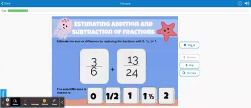5.NF.A.2 Estimation of Addition and Subtraction of Fractions Boom Card ...