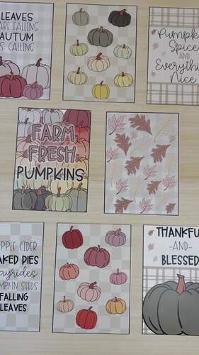 Fall Pumpkin Classroom Posters| Halloween Posters- Editable| Classroom ...