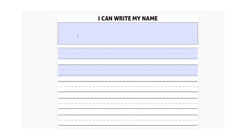 Custom Name Tracing Sheet, Handwriting Practice, Editable Name Tracing ...