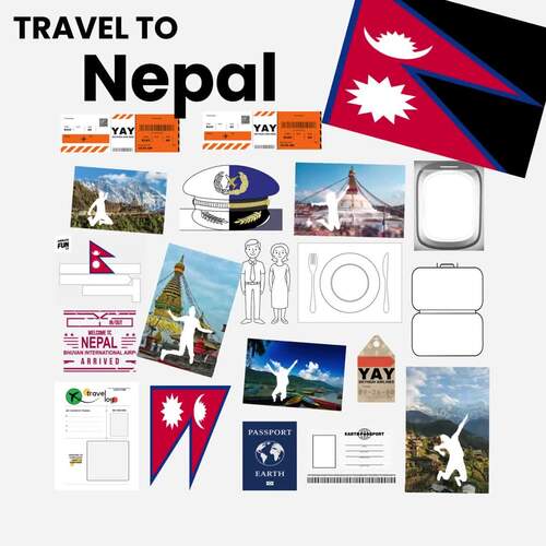 Travel to Nepal! – Printable Pretend Travel Activity for Kids by ...
