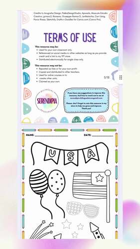 4th of July Tracing Sheets Coloring Pages Fine Motor Skills Patriotic ...