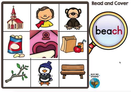 ST VALENTINE'S DAY DIGRAPH CH GAME BOOM CARDS HIDDEN PICTURE PUZZLE ...