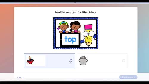 Google Classroom Reading CVC Words with EASEL Assessment | TPT