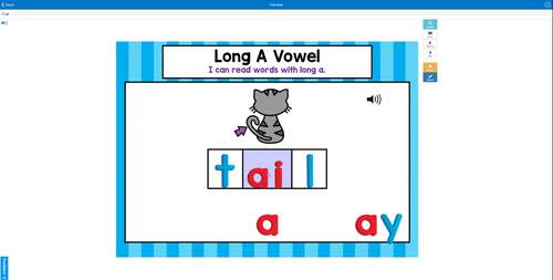 Long A Vowel Teams Phonics Boom Cards Digital Task Cards by First Thinkers