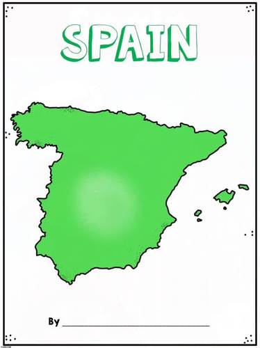 Spain Research Project by TCHR Two Point 0 | Teachers Pay Teachers