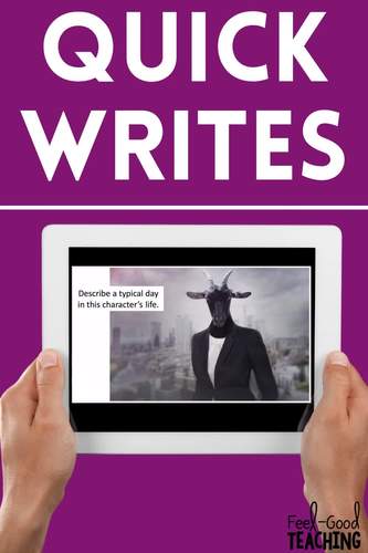 Writing Prompts - Visual Quick Writes Set 1 by Kerry Tracy Feel-Good ...