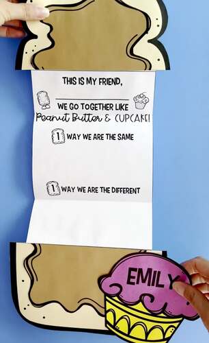 Peanut Butter & Cupcake Book Craft | Reading Comprehension Activity