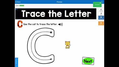 Letter C Alphabet Activities | Digital Task Cards with Boom Learning