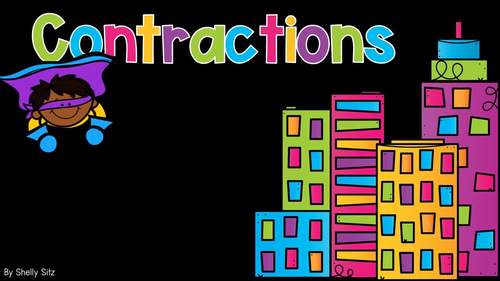 Contractions with NOT Worksheets and PowerPoint by Shelly Sitz | TPT