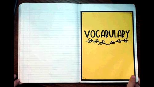 Reading Vocabulary Skills Interactive Notebook by I Teach Like a Boss
