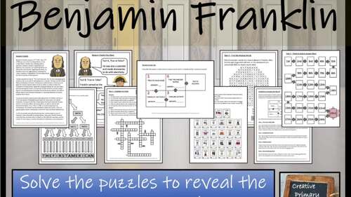 Benjamin Franklin Escape Room Activity by Creative Primary Literacy