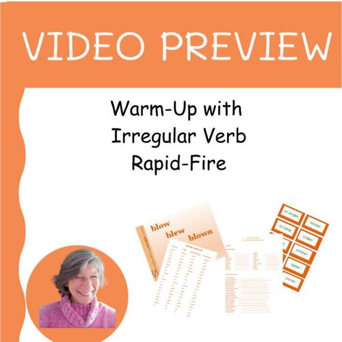 Warm-Up with Irregular Verbs Rapid-Fire !!! by Scaffolding Magic