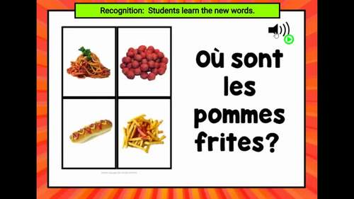 French Foods, Drinks Boom Cards, French Digital Flashcards, All Foods ...