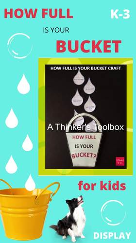 How Full Is Your Bucket Reading Activity & Classroom Decor | Book Companion