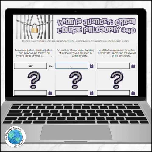 Crash Course Philosophy #40: What is Justice Digital Escape Room Video ...