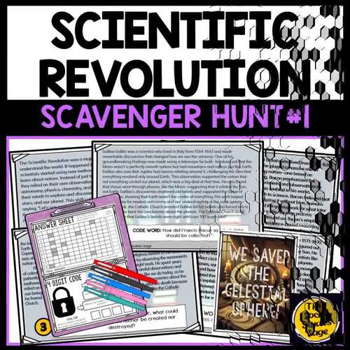 Scientific Revolution Reading Comprehension Scavenger Hunt Activity