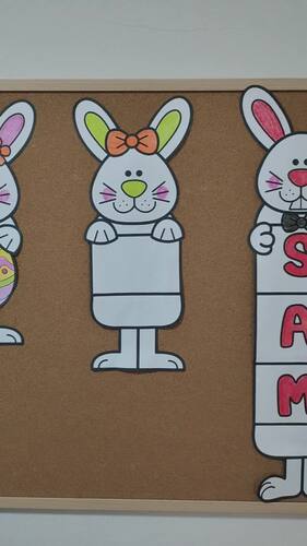 Easter Bunny Name Craft | Spring Bulletin Board & Easter Classroom Craft