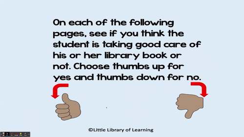 Library Skills -- Beginner Book Care PowerPoint™ and Google Slides™