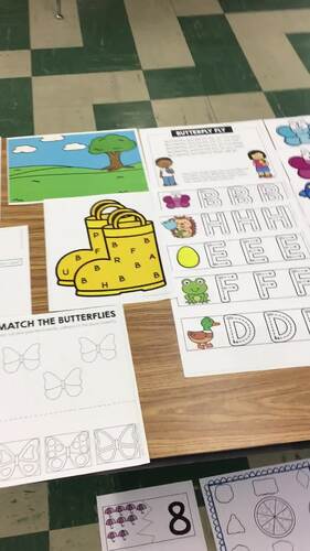 Spring Center Packet for older toddlers, Preschoolers, and Kinders