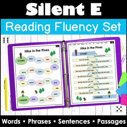Silent E Reading Fluency Passages Magic E Decodable Drills for Orton ...