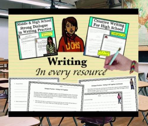 Reading Comprehension Passages and Questions with Writing for High School
