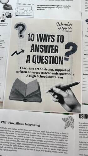 10 Ways to Answer a Question by Wonder House Creative | TPT