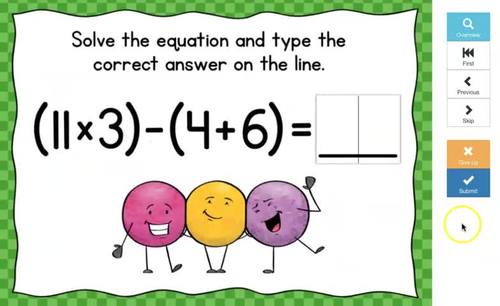 Order of Operations Level 1 Boom Cards Digital Task Cards for Distance ...