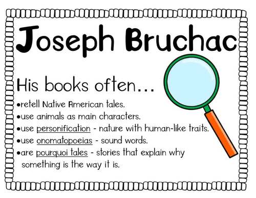 Joseph Bruchac Author Study Activities by Classroom 214 | TPT