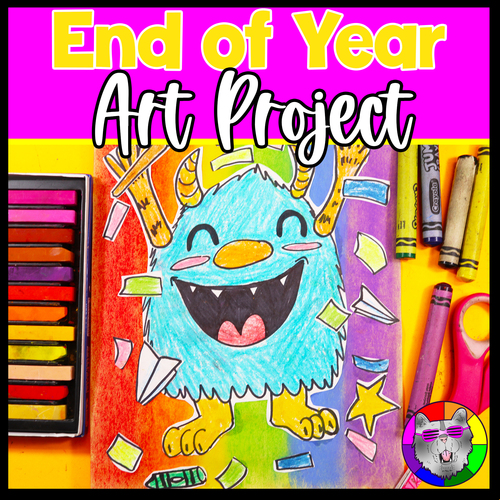 Rainbow End of Year Art Project, School’s Out Celebration Art Lesson