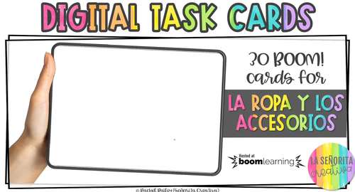 La Ropa Digital Task Card Activity | BOOM Cards | Clothing by Senorita ...