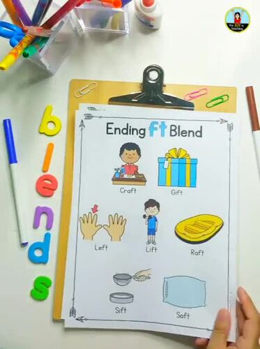 Ending Blends Poster by The Joy in Teaching | TPT
