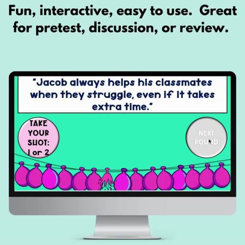 Character Trait? Character Feeling? | Carnival Balloon Pop Game for ...