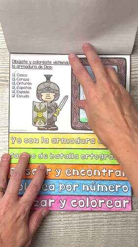 Armor of God SPANISH Bible Craft Activity Flip Book | La armadura de Dios