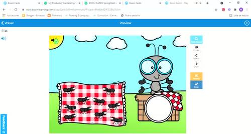 BOOM CARDS Spring: COUNTING NUMBERS 0-10 | Math Distance Learning by Ms ...